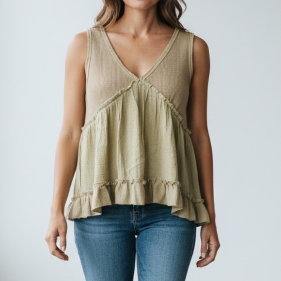 Gigio | Tops | New Gigio Usa Waffle Gauze Top | Poshmark